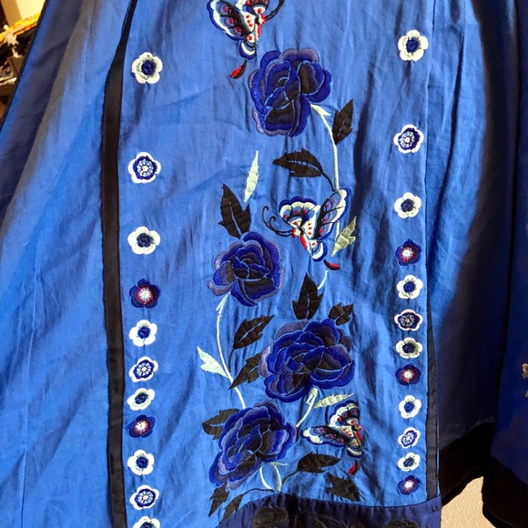 Lithe | Dresses | Anthropologie Dress By Lithe Beautiful Embroidery ...